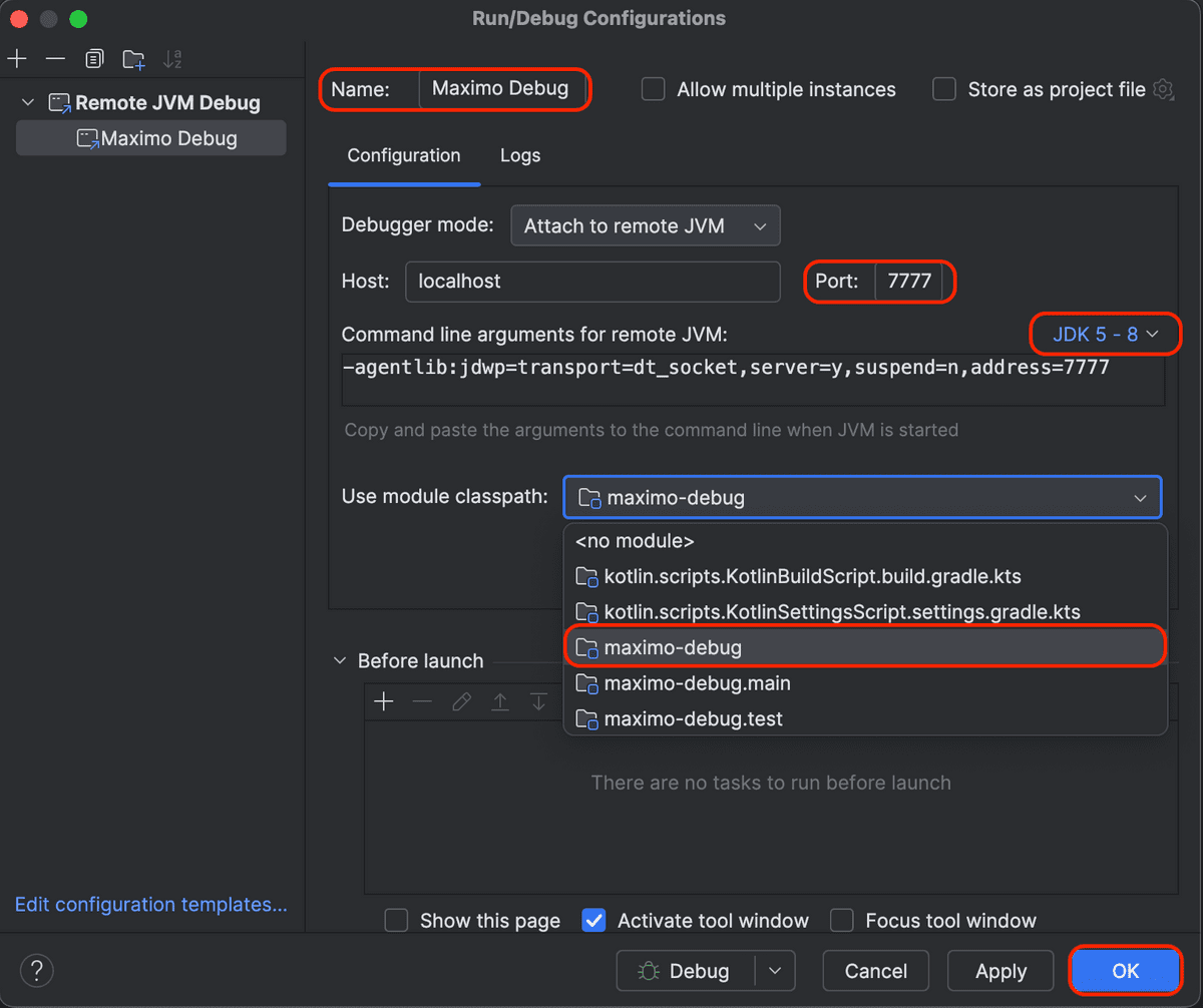 Sharptree | Blog | Using IntelliJ to remote debug Maximo and Manage.