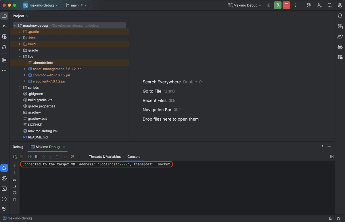 Sharptree | Blog | Using IntelliJ to remote debug Maximo and Manage.